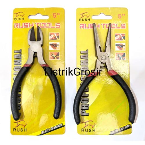 Jual Tang Mini 5" 5" inch Tang Kombinasi Lancip Potong Cucut Knip Karet - MINI POTONG - Kota ...