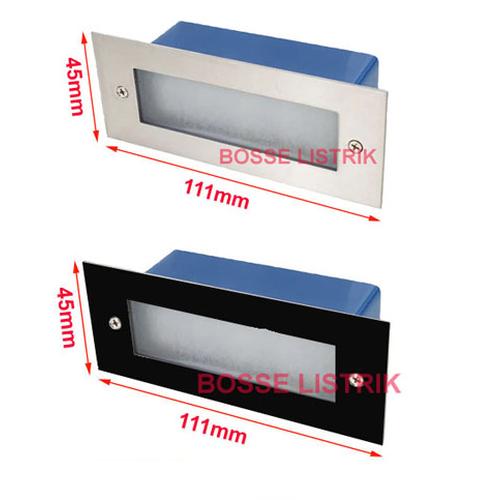 Jual Lampu Tangga Dinding Step Light Tanam LED 2w 220v Polos Warm White ...