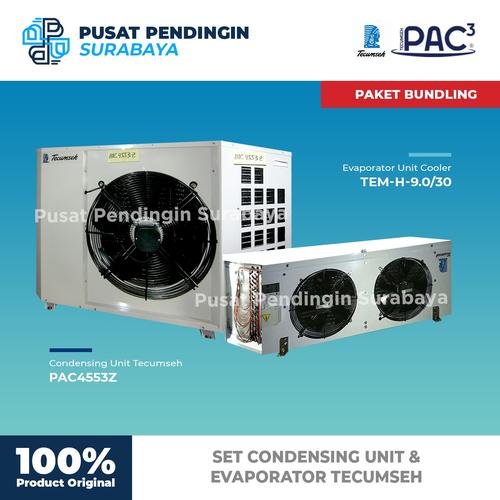 Jual TECUMSEH SET CDU DAN EVAPORATOR UNTUK CHILLER 5PK - UNIT TECUMSEH ...