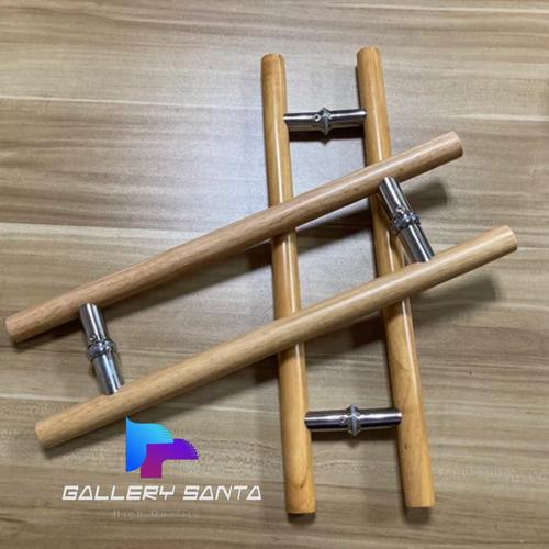 Jual Handle Kayu Jati Lonjong Polos / Gagang Pintu Kayu Jati Minimalis ...
