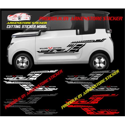 Jual sticker stiker list mobil air ev cutting sticker wuling air ev ...