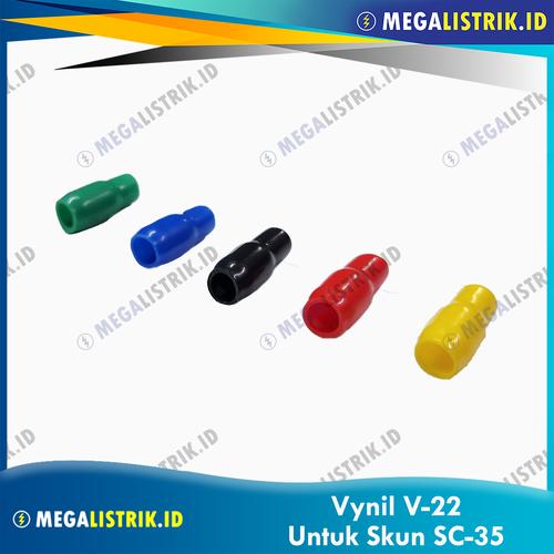 Jual Vinyl Skun 35mm V-22 / Vinil Skun Kabel SC 35 mm V22 / End Cap ...