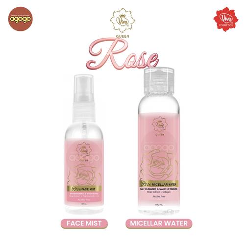 Promo VIVA QUEEN ROSE FACE MIST - ROSE MICELLAR WATER - FACE MIST 60ML ...
