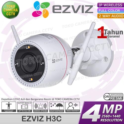 Jual EZVIZ H3C 4MP 2K OUTDOOR KAMERA CCTV WIFI KAMERA IP CAMERA ...