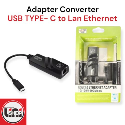 Jual Kabel Adapter Usb C type-c to Lan speed 1.000 mbps Gigabit ...