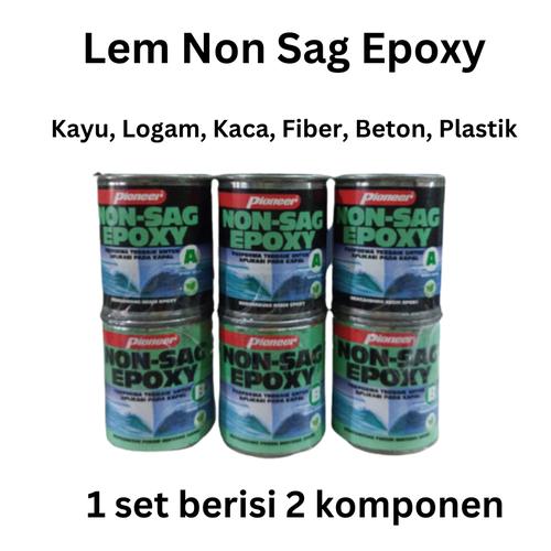 Jual lem non sag epoxy pioneer lem kayu logam beton kaca fiberglass ...