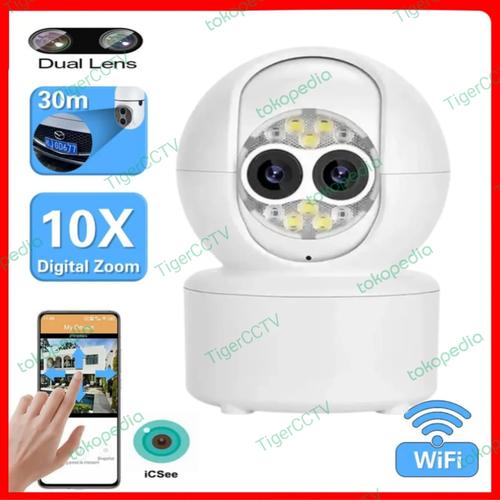 Jual ICSEE IP CAM PTZ DUAL LENS AUTO TRACKING IP CAMERA PTZ - Jakarta ...