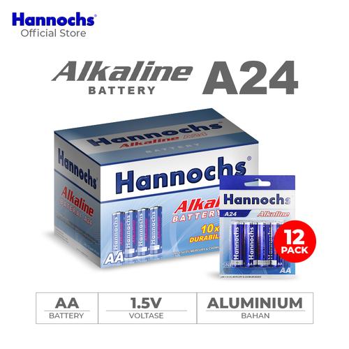 Jual Hannochs Baterai Alkaline AA/A24 - 1 Box isi 12 Pack (48 Butir) (T ...