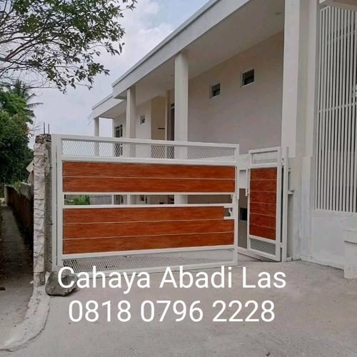 Jual pintu pagar dorong lipat minimalis - 1M2 - Kab. Bogor - Cahaya ...