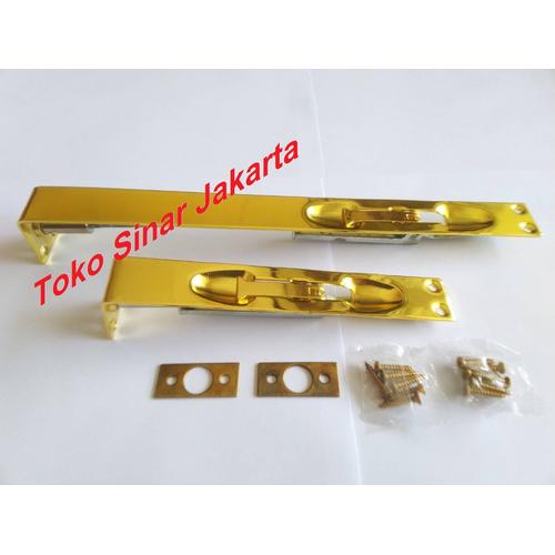 Jual Grendel Tanam Pintu Slot Tanam Flush Bolt Pintu Double FERZA 6" 10 ...