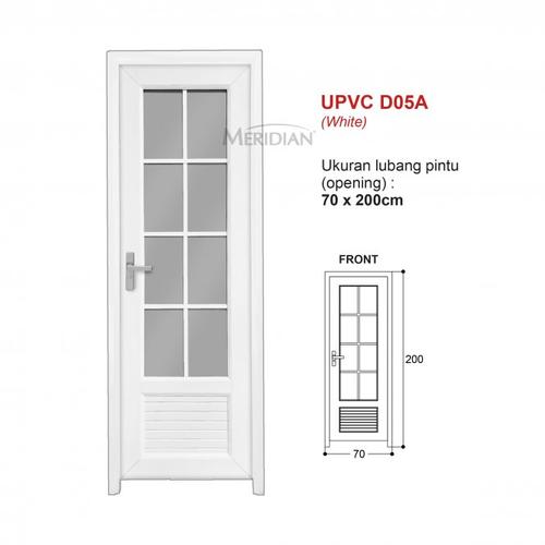 Jual PINTU UPVC UPVC DOOR MERIDIAN / PINTU KAMAR /KAMAR MANDI/ U- Pvc ...