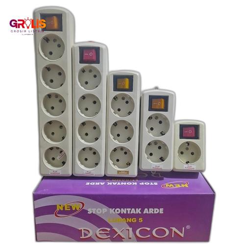 Jual DX Stop Kontak Arde Switch 1/2/3/4/5 Lubang Colokan Listrik Saklar ...