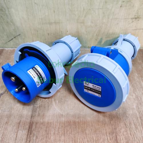 Jual Industrial plug & socket for Container 2P+E 3pin 32A IP67 ...