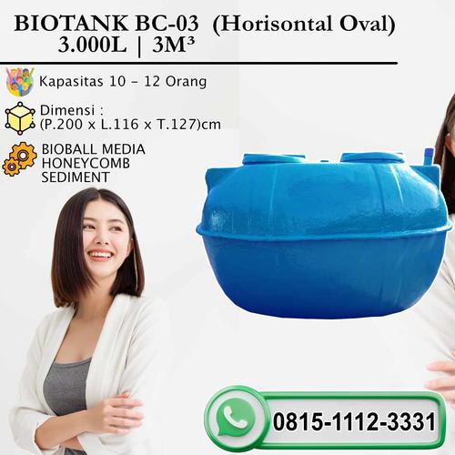 Jual BIOTECH BIOTANK BIOFIL KAPASITAS 3.000 Ltr 3M3 / BIOSEPTICTANK ...