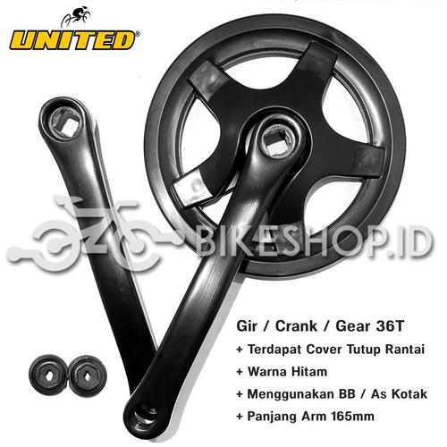 Jual Gir Gear Crank Sepeda 36T As Kotak Warna Hitam XH165 Minion MTB ...