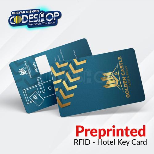 Jual Custom Preprinted ID Card Kartu Akses Hotel Pengunjung Tamu PVC ...