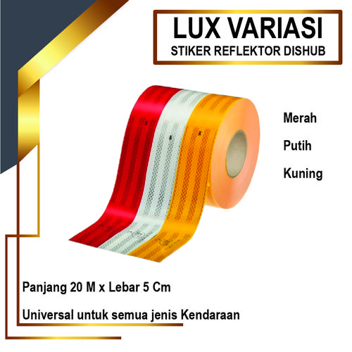 Jual Sticker Dishub Truk 20m x 5cm Reflektor Reflective Scotlight ...