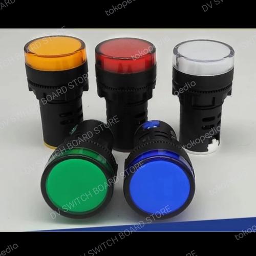 Jual Pilot Lamp LED 22mm 220VAC,380VAC,24VDC,12VDC,110VDC - Kuning, 24V ...