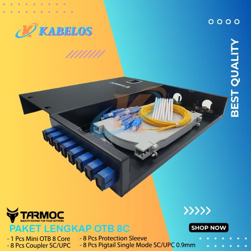Jual Tarmoc Fiber Optic mini OTB 8 Core SC|Roset FO Besi 8C Lengkap ...