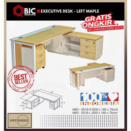 Jual Meja Kerja Manager QBIC Maple - Dengan Laci - Kab. Tangerang ...
