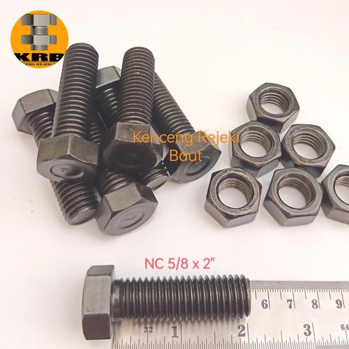Jual Baut Mur NC 5/8 x 2 " / Panjang 5 cm. Kunci 23/24. Drad Kasar ...