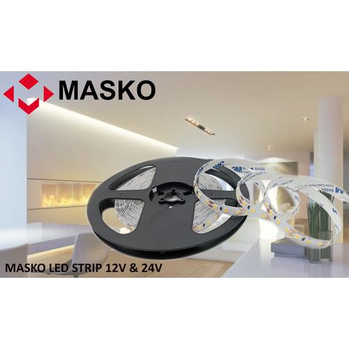 Jual LED STRIP FLEXIBLE 12V 24V 5M WARMWHITE MASKO - LED STRIP 12V ...