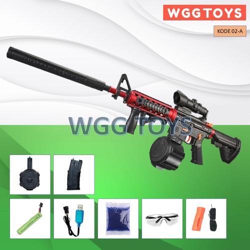 Jual Mainan Tembakan Gel Blaster M4 / M416 / 416 SLR WGB Kids Version - Hitam - Jakarta Barat ...