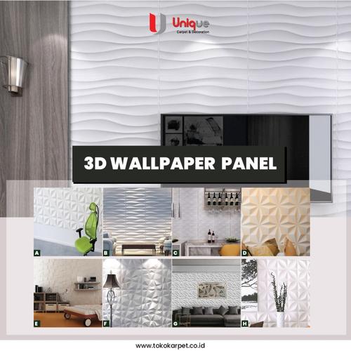 Jual 3D Wallpanel Motif Floral 50x50 cm / Wall panel / 3D Panel D006 ...