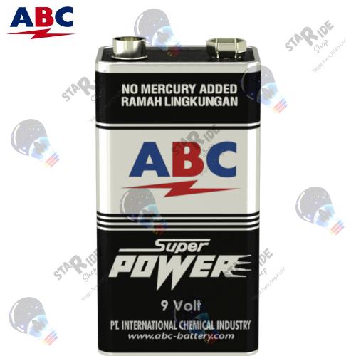 Jual Batu Baterai Batere Batre Battery ABC Super Power Kotak 9 Volt V ...
