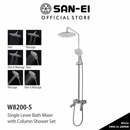 Jual San Ei Single Lever Bath Mixer with Column Shower Set W8200-S - Jakarta Barat - Glodok ...