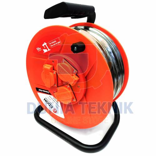 Jual Roll Kabel Gulung EDON 50 meter KabelRoll Listrik 50m 3 Colokan ...
