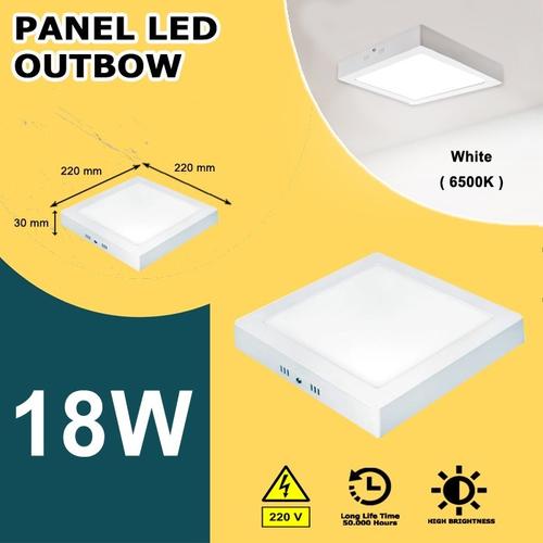 Promo Panel Led Outbow Lampu Downlight Led Panel Kotak - 18 Watt, Warm ...