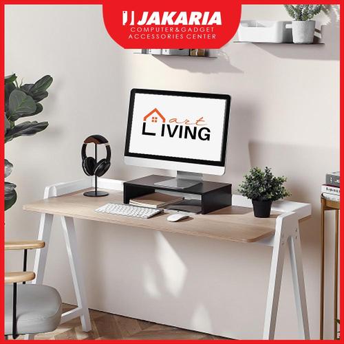 Jual Meja Rak Monitor Stand Desk Riser Kayu Living Mart Monitor Desk SD ...
