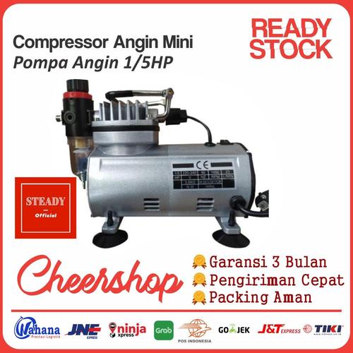 Jual Kompresor Mini Compressor Complete Set Air Brush Pompa Angin 1/5HP ...