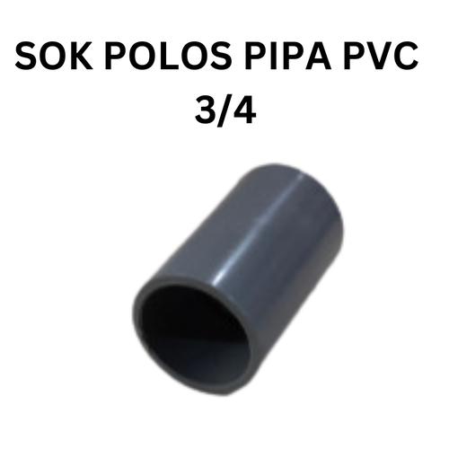Jual Sok sock Polos Pipa PVC 3/4" inch Sambungan Pipa PVC 3/4 in - Kab ...