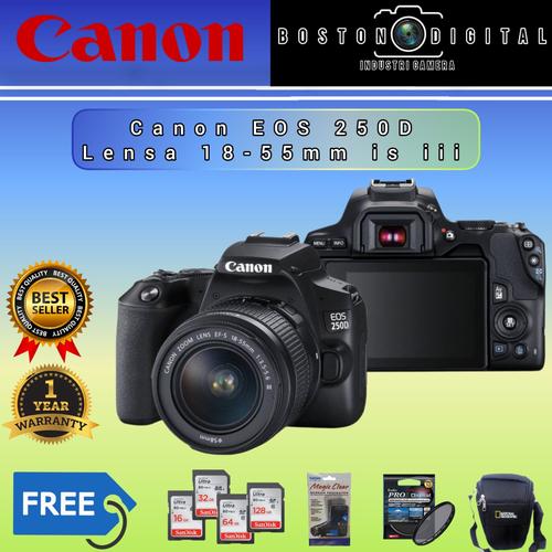 Jual CANON EOS 250D KIT 18-55MM IS III / CANON 250D KIT 18-55MM IS III ...