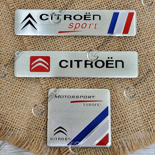 Jual EMBLEM 3D ALUMUNIUM CITROEN SPORT EUROPE STICKER PLAT CITROEN ...