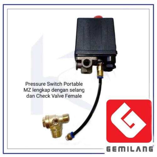 Jual Check Valve Female Plus Pressure Switch Otomatis Kompresor ...