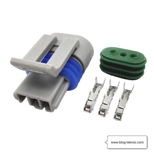 Jual Delphi 3 Way Female Metri-Pack 150 Series Sensor Connector ...