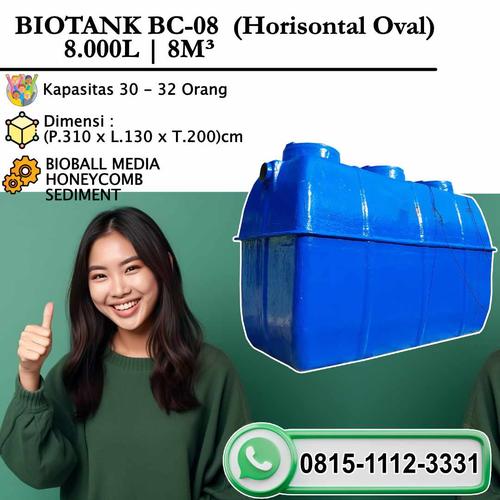 Jual BIOFIL BIOTANK BIOTECH KAPASITAS 8.000 LITER 8M3 / BIOSEPTICTANK ...