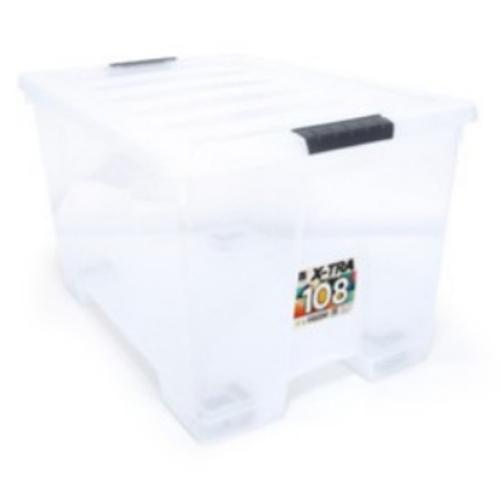 Jual Container Box Ezy CB 108 Liter Roda Bening Transparan Kualitas ...