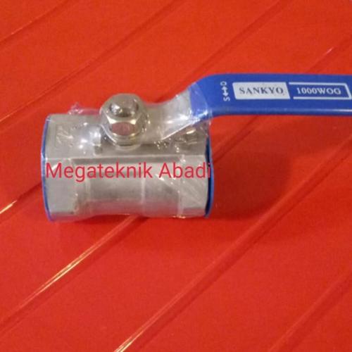 Jual Ball Valve 3/4 inch Sankyo SS316 / Stop Kran 3/4 inch - Jakarta ...