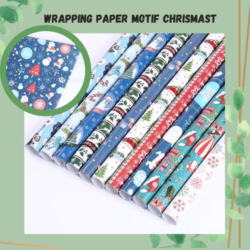 Jual KERTAS NATAL KERTAS KADO CHRISTMAST PAPER WRAPPING KERTAS BUKET ...