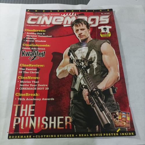 Jual cover depan majalah Cinemags April 2004/ The Punisher - Kota Bogor ...