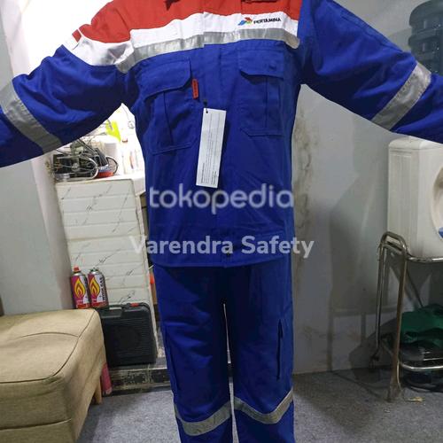 Jual Wearpack Safety Nomex IIIA Pertamina Baju Celana Two Pieces - S ...