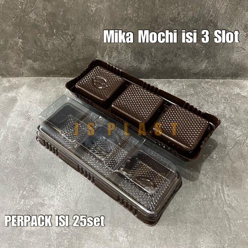 Jual (ISI 25SET) Mika Mochi isi 3 Sekat / Mika Mooncake - Tray Mochi ...