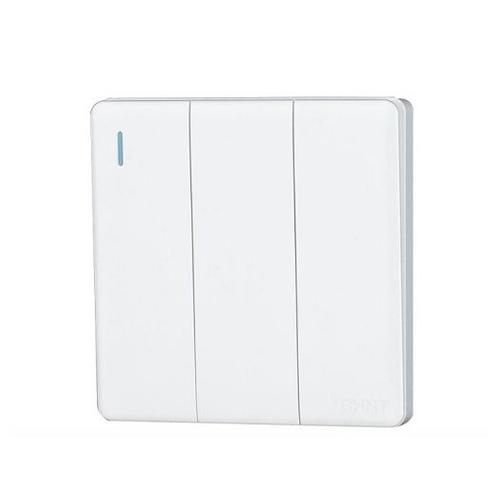 Jual CHINT NEW2N - N00600 3 Gang 2 Way Switch 10A 250V - White ...