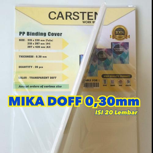 Jual cover mika jilid Doff atau PP pasir A4 0.30mm isi 20 lembar - Jakarta Utara - MC Aneka ...