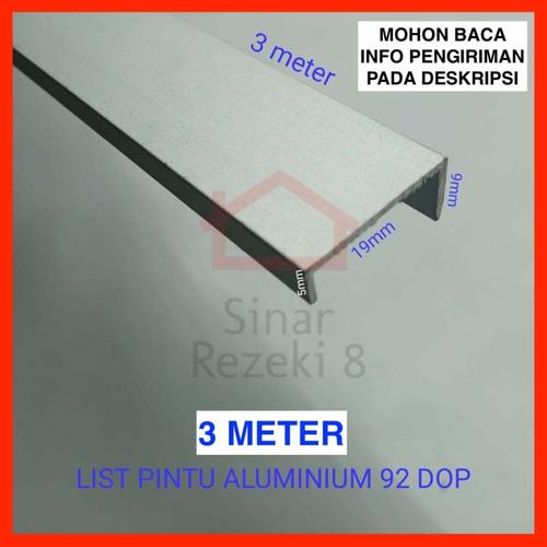 Jual List Pintu Aluminium 92 Lis Edging Frame Handle Lemari Profil ...