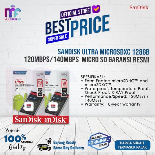 Jual SanDisk Ultra MicroSDXC 128GB 120MBps Micro SD Garansi Resmi - 140 MBPS - Jakarta Pusat ...